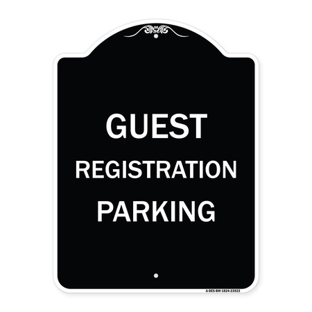 Signmission Guest Registration Parking Heavy-Gauge Aluminum ...