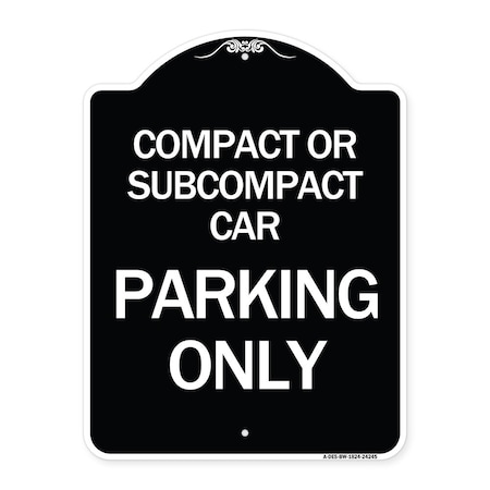 Signmission Compact or Subcompact Car Parking Heavy-Gauge Aluminum ...