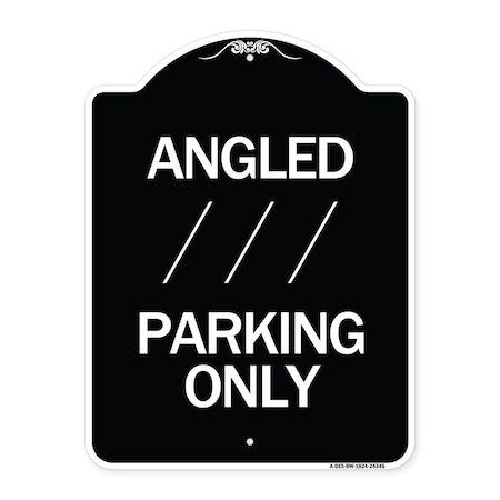 Signmission Angle Parking W/ Bidirectional Arrow 1 Heavy-Gauge Aluminum ...