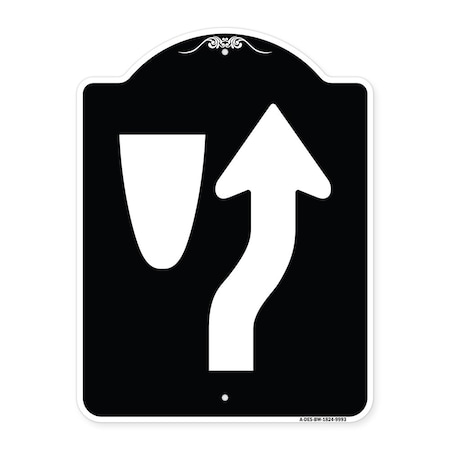 Signmission Designer Series-Beware Of Curb Graphic Black & White Heavy ...