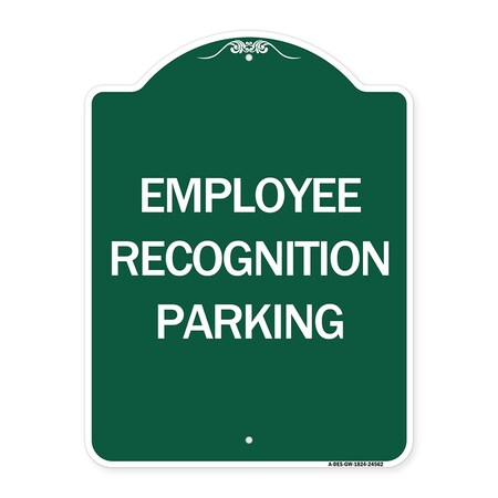 Signmission Designer Series Employee Recognition Parking, Green & White ...
