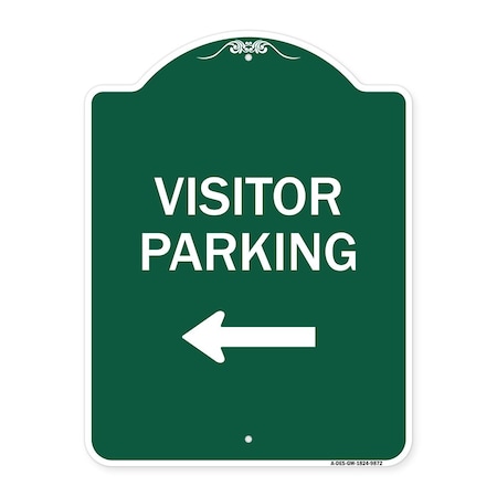 Signmission Visitor Parking 1 Heavy-Gauge Aluminum Architectural Sign ...
