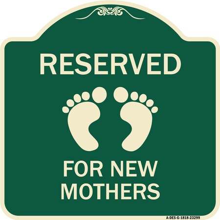 Signmission Pink Reserved Parking for New Mothers Heavy-Gauge Aluminum ...