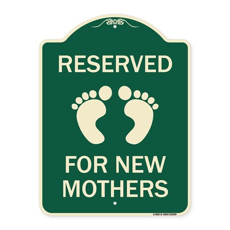 Signmission Pink Reserved Parking for New Mothers Heavy-Gauge Aluminum ...