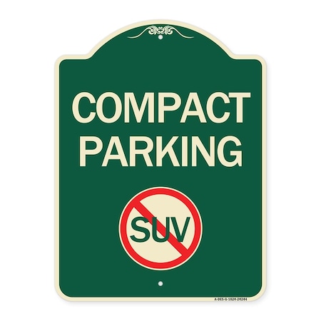 Signmission Compact Parking With No SUV Symbol Heavy-Gauge Aluminum ...