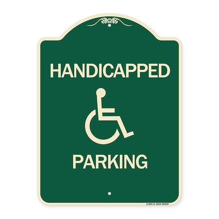 Signmission Handicapped Parking Heavy-Gauge Aluminum Architectural Sign ...