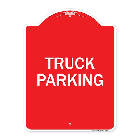 Signmission Designer Series Sign Truck Sign Truck Parking, Red & White ...
