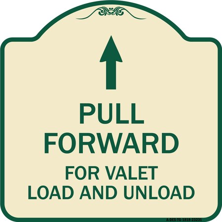 Signmission Pull Forward for Valet Load & Unload W/ Up Arrow Heavy ...