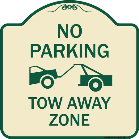 Signmission No Parking Tow Away Zone Tow Truck Heavy-Gauge Aluminum ...