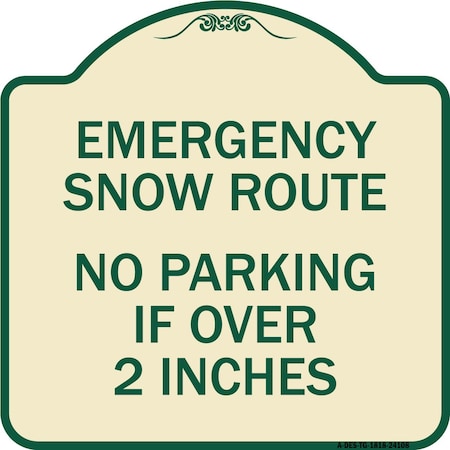 Signmission Emergency Snow Route No Parking Emergency Snow Route No ...