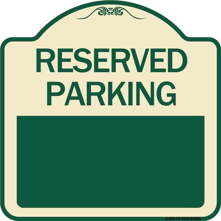Signmission Blank Reserved Parking Heavy-Gauge Aluminum Architectural ...