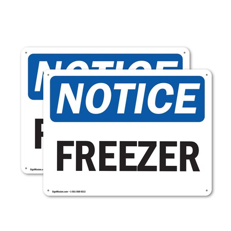 Signmission Freezer, 24 in W x Rectangle, Plastic OS-2PACK-NS-P-1824-L ...