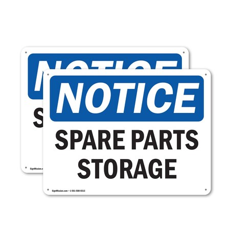 Signmission Spare Parts Storage, 14 in W x Rectangle, Plastic OS-2PACK ...