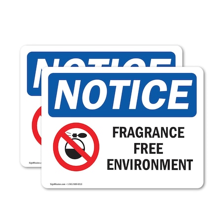 Signmission Fragrance Free Environment Sign With Symbol, 24 in W x ...