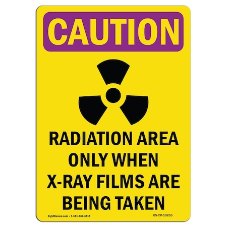 Signmission OSHA RADIATION Sign, Radiation Area, 10in X 7in Plastic, 10 ...