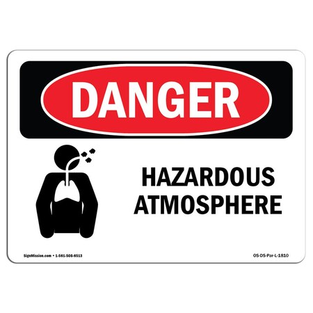 Signmission Safety Sign, OSHA Danger, 7" Height, 10" Width, Hazardous ...