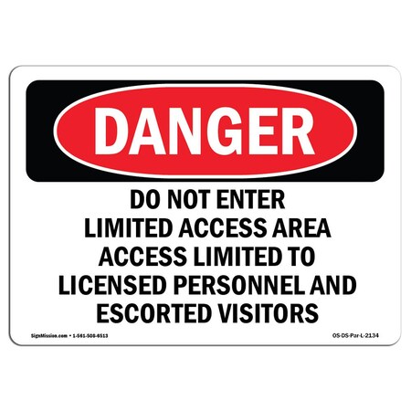 Signmission Safety Sign, OSHA Danger, 7" Height, 10" Width, Do Not ...