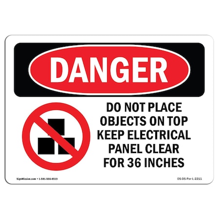 Signmission Safety Sign, OSHA Danger, 10" Height, Aluminum, Do Not ...