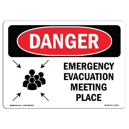 Signmission Safety Sign, OSHA Danger, 7" Height, Aluminum, Emergency ...