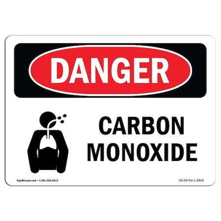 Signmission Safety Sign, OSHA Danger, 7" Height, 10" Width, Carbon ...
