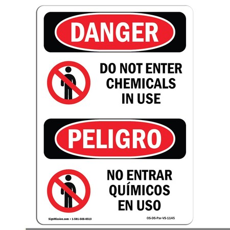 Signmission Safety Sign, OSHA Danger, 10" Height, Rigid Plastic, Do Not ...