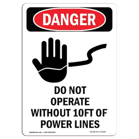 Signmission Safety Sign, OSHA Danger, 10" Height, Aluminum, Do Not ...