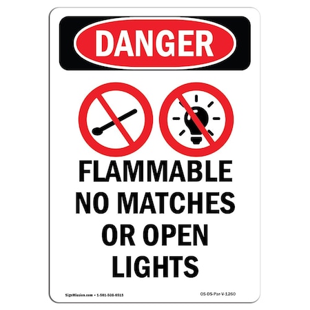 Signmission Safety Sign, OSHA Danger, 24" Height, Rigid Plastic ...