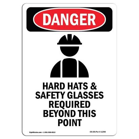 Signmission OSHA, Hard Hats & Safety, 24in X 18in Rigid Plastic, 18" W ...
