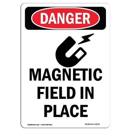Signmission Safety Sign, OSHA Danger, 18" Height, Aluminum, Magnetic ...