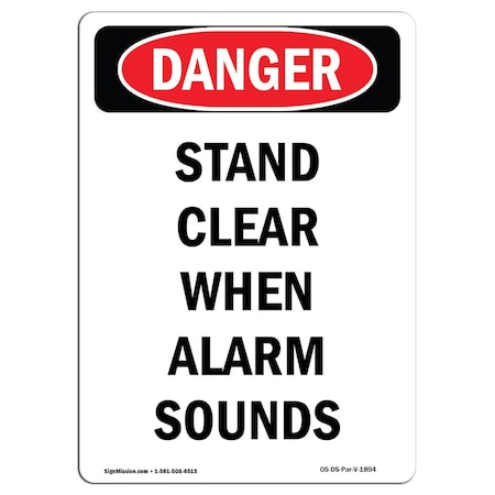 Signmission Safety Sign, OSHA Danger, 10" Height, Aluminum, Portrait ...