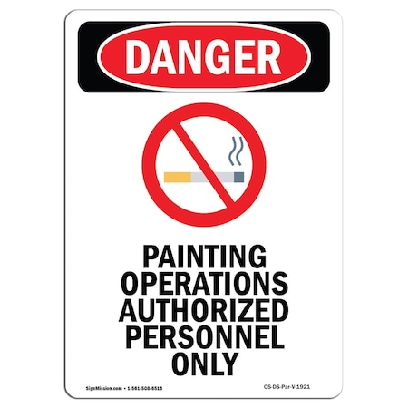 Signmission Safety Sign, OSHA Danger, 18" Height, Rigid Plastic ...