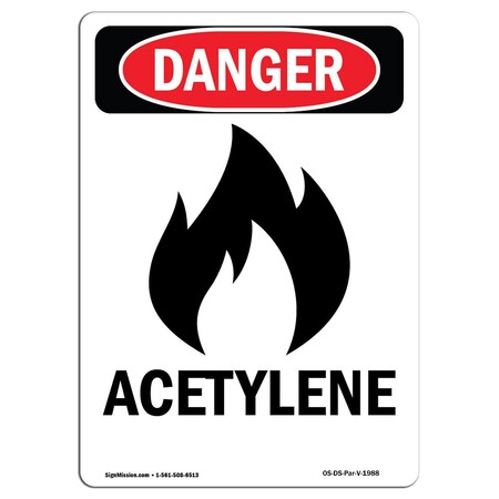 Signmission Safety Sign, OSHA Danger, 24" Height, Portrait, D-1824-V ...