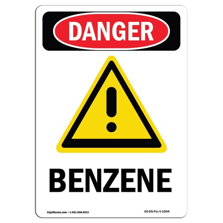Signmission Safety Sign, OSHA Danger, 24" Height, Aluminum, 1824-V-1994 ...