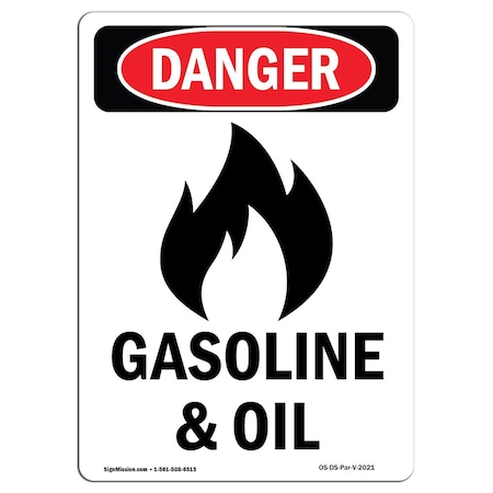 Signmission Safety Sign, OSHA Danger, 7" Height, Portrait, D-57-V-2021 ...