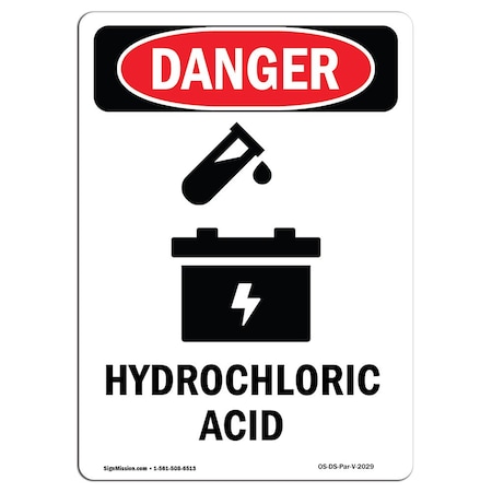Signmission Safety Sign, OSHA Danger, 7" Height, Portrait, D-57-V-2029 ...