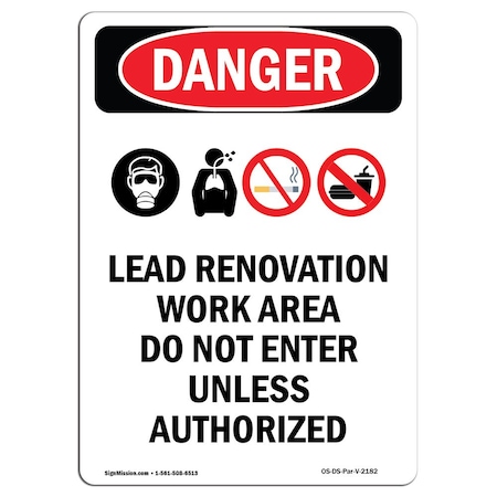Signmission Safety Sign, OSHA Danger, 10" Height, Rigid Plastic ...