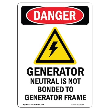 Signmission Safety Sign, OSHA Danger, 10" Height, Rigid Plastic ...