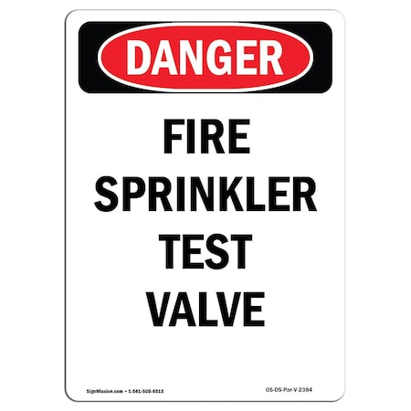 Signmission Safety Sign, OSHA Danger, 24" Height, Aluminum, Fire ...