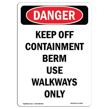 Signmission Safety Sign, OSHA Danger, 10" Height, Rigid Plastic, Keep ...