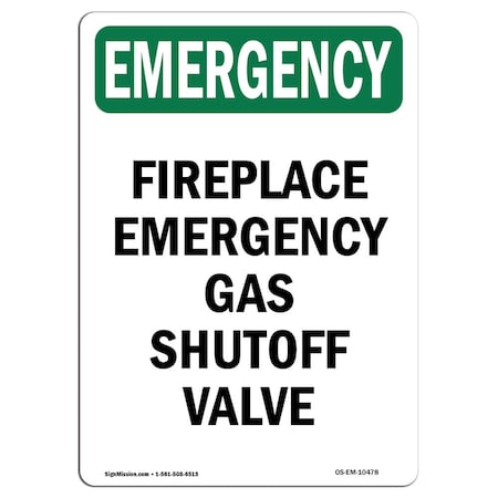 Signmission Safety Sign, OSHA EMERGENCY, 24" Height, Rigid Plastic ...