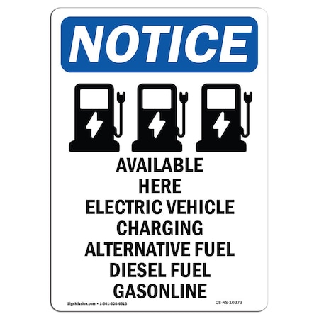 Signmission Safety Sign, OSHA Notice, 14" Height, Aluminum, Available ...