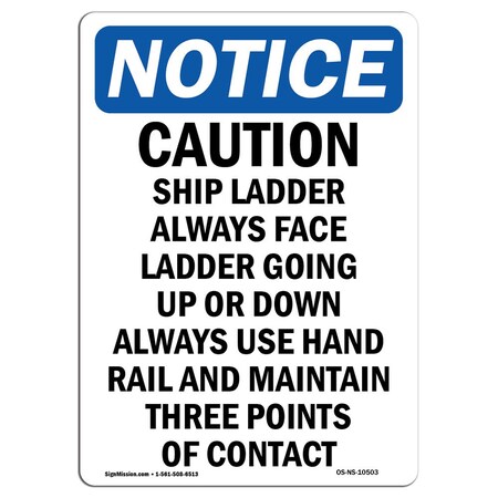 Signmission Safety Sign, OSHA Notice, 24" Height, Rigid Plastic ...