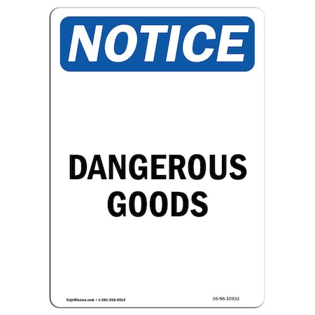 Signmission Safety Sign, OSHA Notice, 10" Height, Rigid Plastic ...