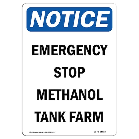 Signmission Safety Sign, OSHA , 10" Height, Rigid Plastic, Emergency ...