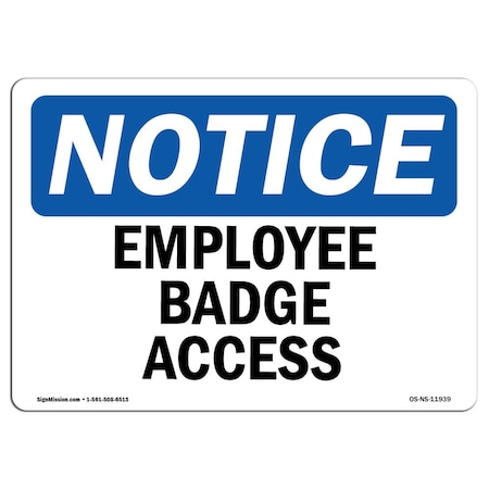 Signmission Safety Sign, OSHA Notice, 10" Height, 14" Width, Aluminum ...