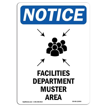 Signmission Safety Sign, OSHA Notice, 24" Height, Aluminum, Facilities ...