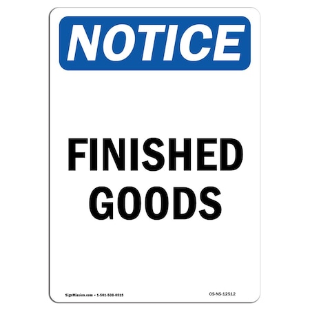 Signmission Safety Sign, OSHA Notice, 10" Height, Rigid Plastic ...