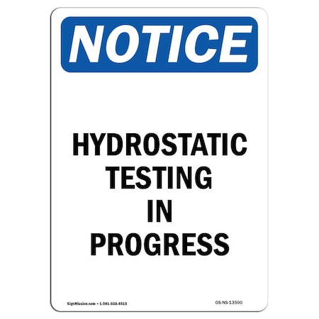 Signmission Safety Sign, OSHA Notice, 10" Height, Rigid Plastic ...