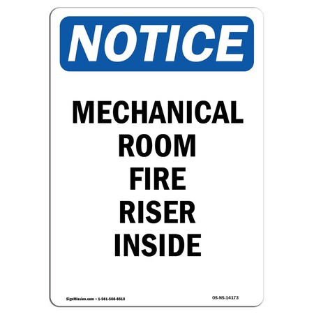 Signmission Safety Sign, OSHA , 10" Height, Rigid Plastic, Mechanical ...