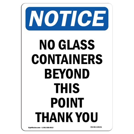 Signmission Safety Sign, OSHA Notice, 10" Height, Rigid Plastic, No ...